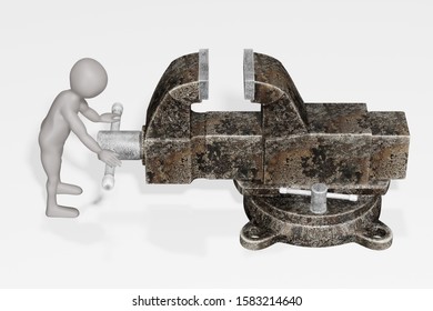 3d Render Cartoon Character Vice Stock Illustration 1583214640 ...