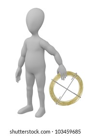 3d Render Cartoon Character Wire Cable Stock Illustration 103459685 ...