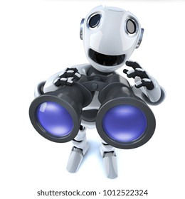 3d Render Skeleton Holding Pair Binoculars Stock Illustration 380072995 ...