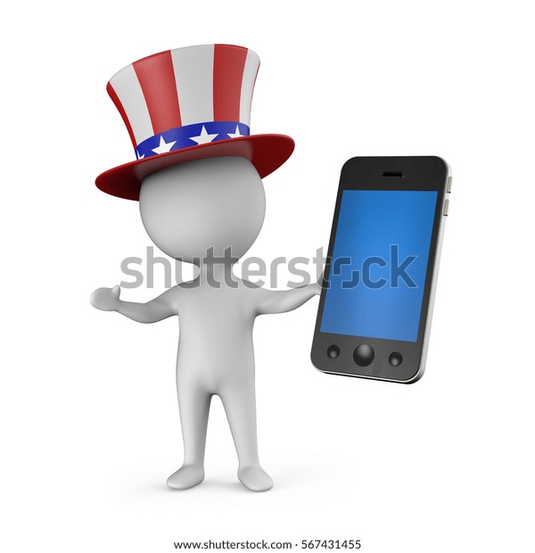 3d Render Cartoon Uncle Sam Character Stock Illustration 567431455 ...