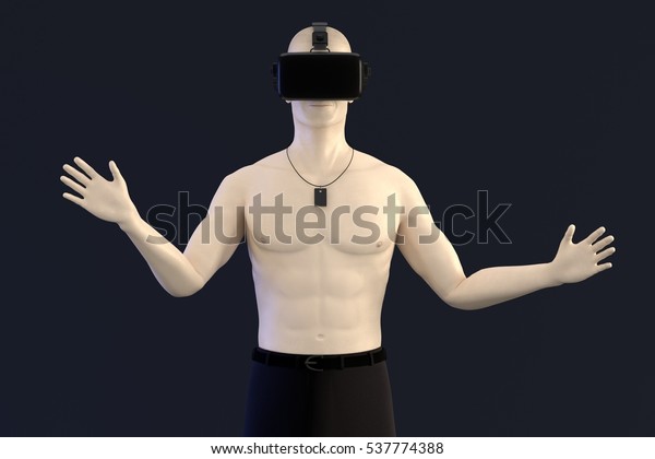 3d Render Character Vr Headset Stock Illustration 537774388 | Shutterstock