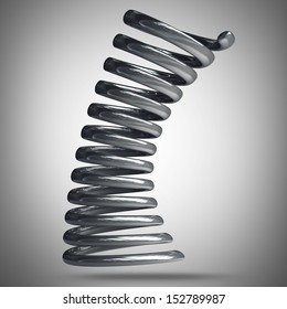 3d Render Chrome Spring High Resolution Stock Illustration 152789987 ...