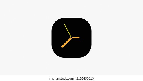 3d Render Clock Front View Stock Illustration 2183450613 | Shutterstock