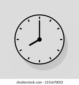 3d Render Clock Graphics Design Black Stock Illustration 2151670053 ...