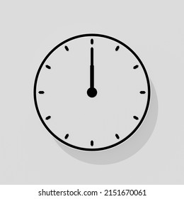 3d Render Clock Graphics Design Black Stock Illustration 2151670061 ...