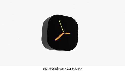 3d Render Clock Perspective View Stock Illustration 2183450547 ...