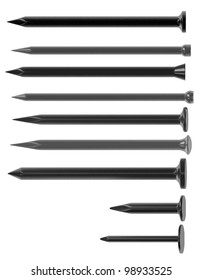 3d Render Clout Nails Stock Illustration 98933525 | Shutterstock
