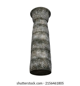 3d Render Column Concrete Isolated Stock Illustration 2156461805 ...