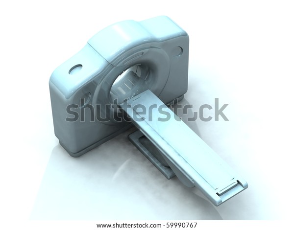 3d Render Computed Axial Tomography Ct Stock Illustration 59990767 ...
