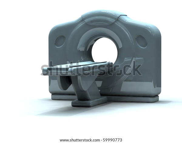 3d Render Computed Axial Tomography Ct Stock Illustration 59990773 ...