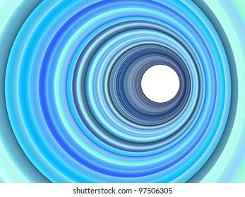 3d Render Concentric Pipes Multiple Blue Stock Illustration 97506305 ...