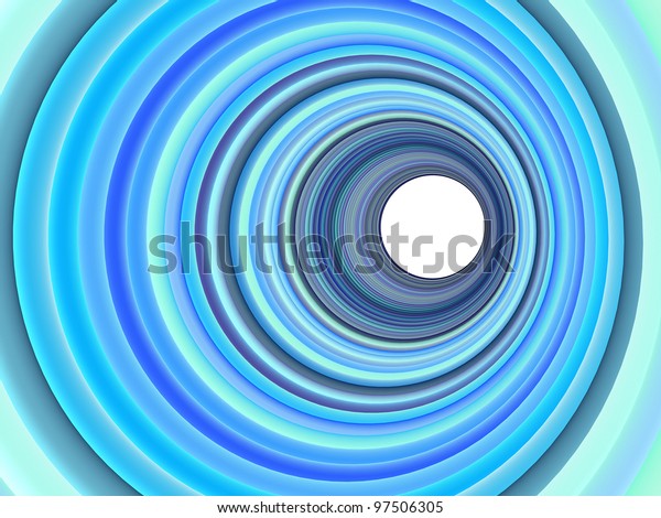 3d Render Concentric Pipes Multiple Blue Stock Illustration 97506305 ...