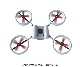 Drone Top View Isolated On White Stock Illustration 316459706 ...