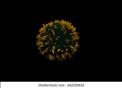3d Render Conceptual Spherical Cell Microbiology 스톡 일러스트 642250633 ...