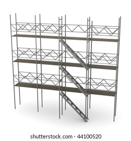3d Render Construction Scaffold Stock Illustration 44100520 | Shutterstock