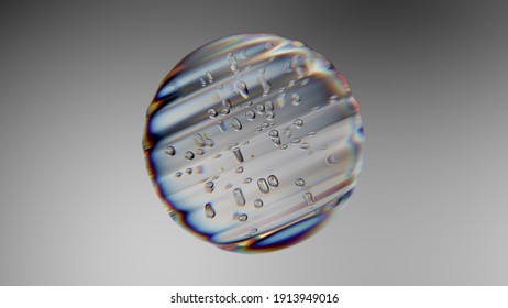 3d Render Crystal Bubble Small Bubbles Stock Illustration 1913949016 ...