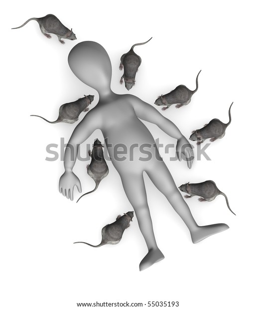 3d Render Dead Cartoon Character Rats 스톡 일러스트 55035193 | Shutterstock