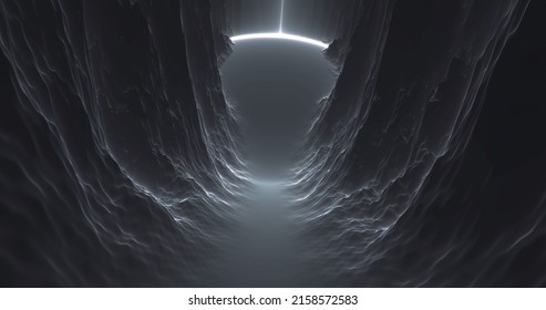 3d Render Design Dark Scary Tunnel Stock Illustration 2158572583 ...
