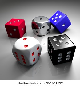 3d Render Dice High Resolution Stock Illustration 351641732 | Shutterstock