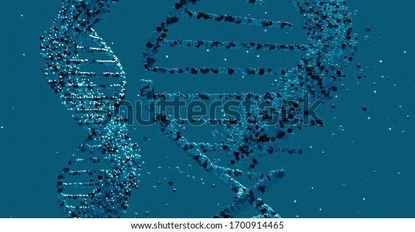 3d Render Dna Helix Decay Stock Illustration 1700914465 | Shutterstock