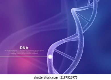 3d Render Dna Structure Abstract Background Stock Illustration ...