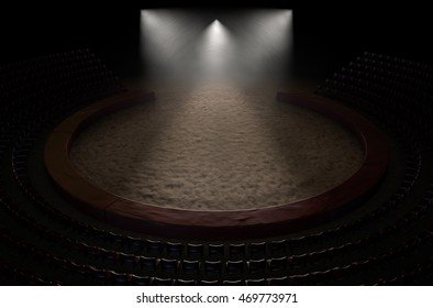 3d Render Empty Classic Circus Arena Stock Illustration 469773971 ...