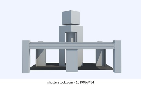 3d Render Exhibition Stand Template Stock Illustration 1319967434 ...