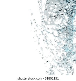 3d Render Falling Water Stock Illustration 51801151 | Shutterstock
