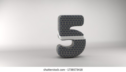 3d Render Font Black Tile Texture: стоковая иллюстрация, 1738573421 ...