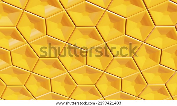 3d Render Gold Abstract Shape Stock Illustration 2199421403 | Shutterstock