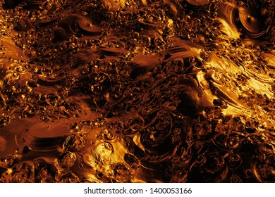 3d Render Gold Background Reflections Displacement Stock Illustration ...