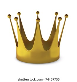 3d Render Gold Crown Stock Illustration 74459755 | Shutterstock