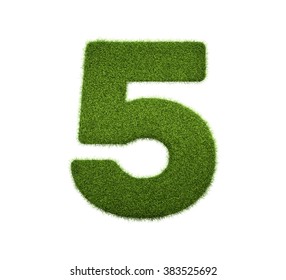 3d Render Grass Numbers Stock Illustration 383525692 | Shutterstock