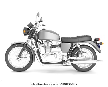 3d Render Isolated Gray Gray Motorcycle 스톡 일러스트 691662502 | Shutterstock