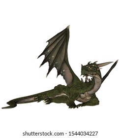 3d Render Green Dragon Stock Illustration 1544034227 | Shutterstock