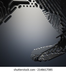 3d Render Grey Background Illustration Surface Stock Illustration ...