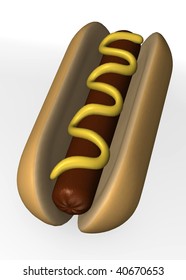 3d Render Hot Dog: ภาพประกอบสต็อก 40670653 | Shutterstock