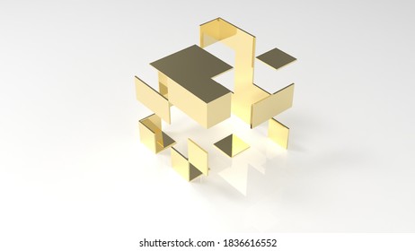 3d Render House Made Cubes Stock Illustration 1836616552 | Shutterstock