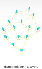 3d Render Human Connections Stock Illustration 11519542 | Shutterstock