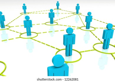 3d Render Human Connections Stock Illustration 12262081 | Shutterstock