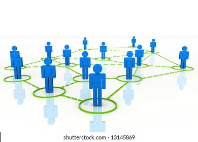 3d Render Human Connections Stock Illustration 13145869 | Shutterstock