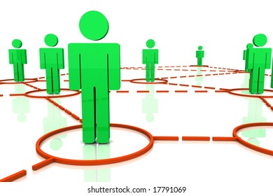 3d Render Human Connections Stock Illustration 44564974 | Shutterstock