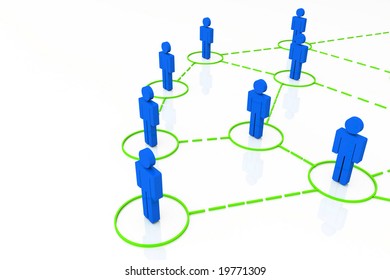 3d Render Human Connections Stock Illustration 19771309 | Shutterstock