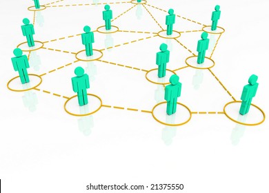 3d Render Human Connections Stock Illustration 21375550 | Shutterstock