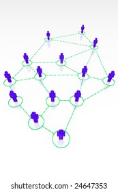 3d Render Human Connections Stock Illustration 24647353 | Shutterstock