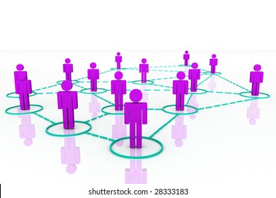3d Render Human Connections Stock Illustration 28333183 | Shutterstock
