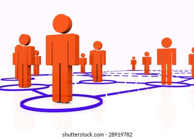 3d Render Human Connections Stock Illustration 25924672