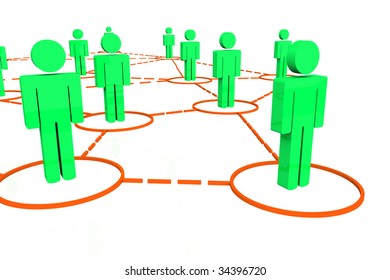 3d Render Human Connections Stock Illustration 44564974 | Shutterstock