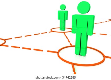 3d Render Human Connections Stock Illustration 34942285 | Shutterstock