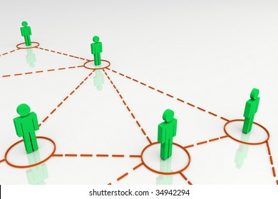 3d Render Human Connections Stock Illustration 34396729 | Shutterstock